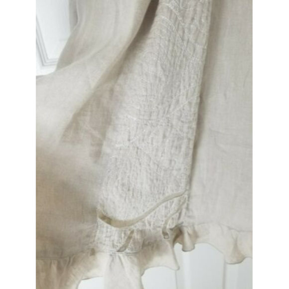 mastro moda | Dresses | New Mastro Moda Med Dress 0 Linen Lace Tent ...